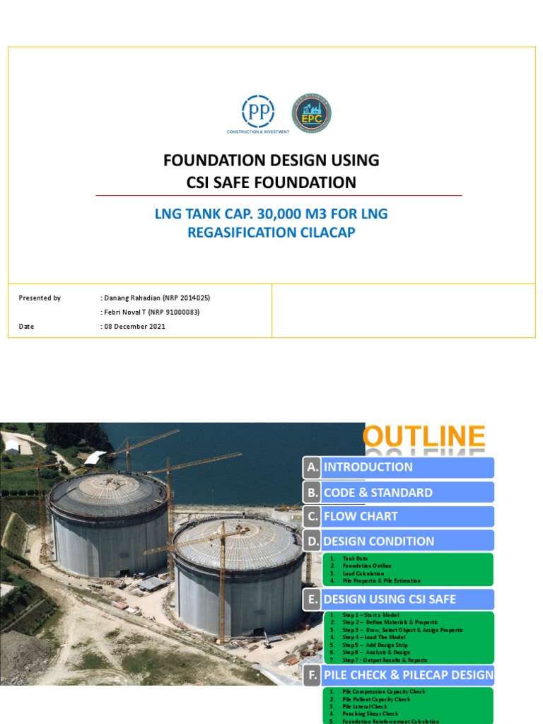 Tank Foundation Design Using CSI Safe | PDF | Deep Foundation | Foundation (Engineering)