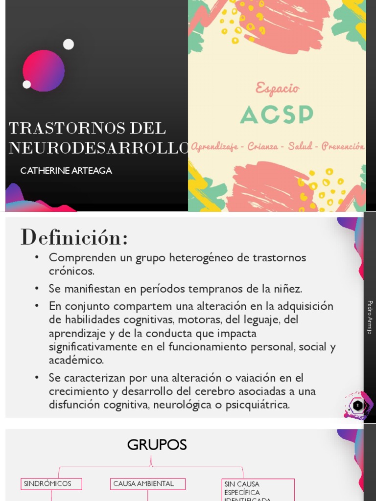 Trastornos Del Neurodesarrollo | PDF | Discapacidad intelectual | Trastorno del desarrollo