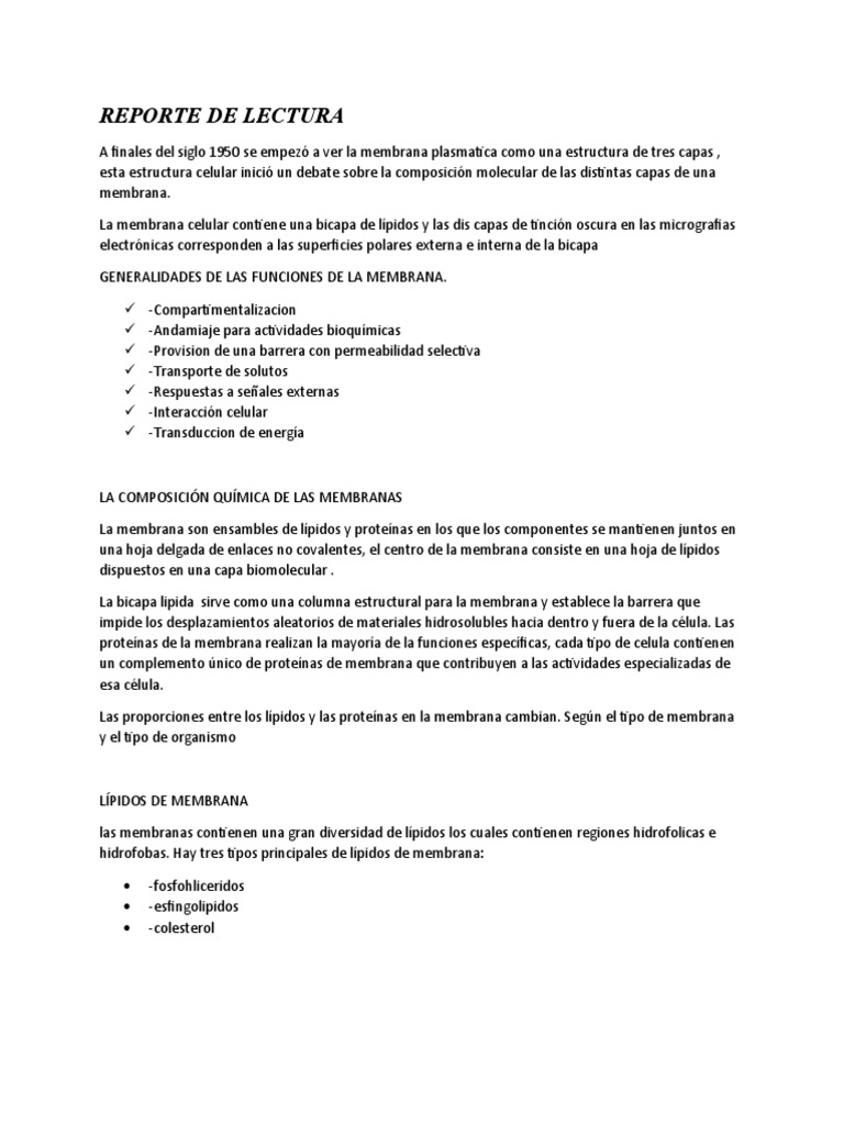 Capitulo 4 Libro de Karp | PDF | Bicapa lipídica | Membrana celular