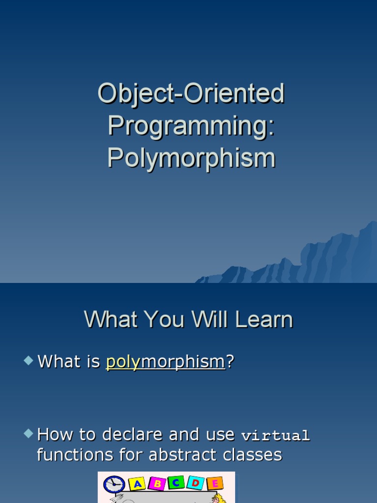 Polymorph Is M Pdf Inheritance Object Oriented Programming Class Computer Programming
