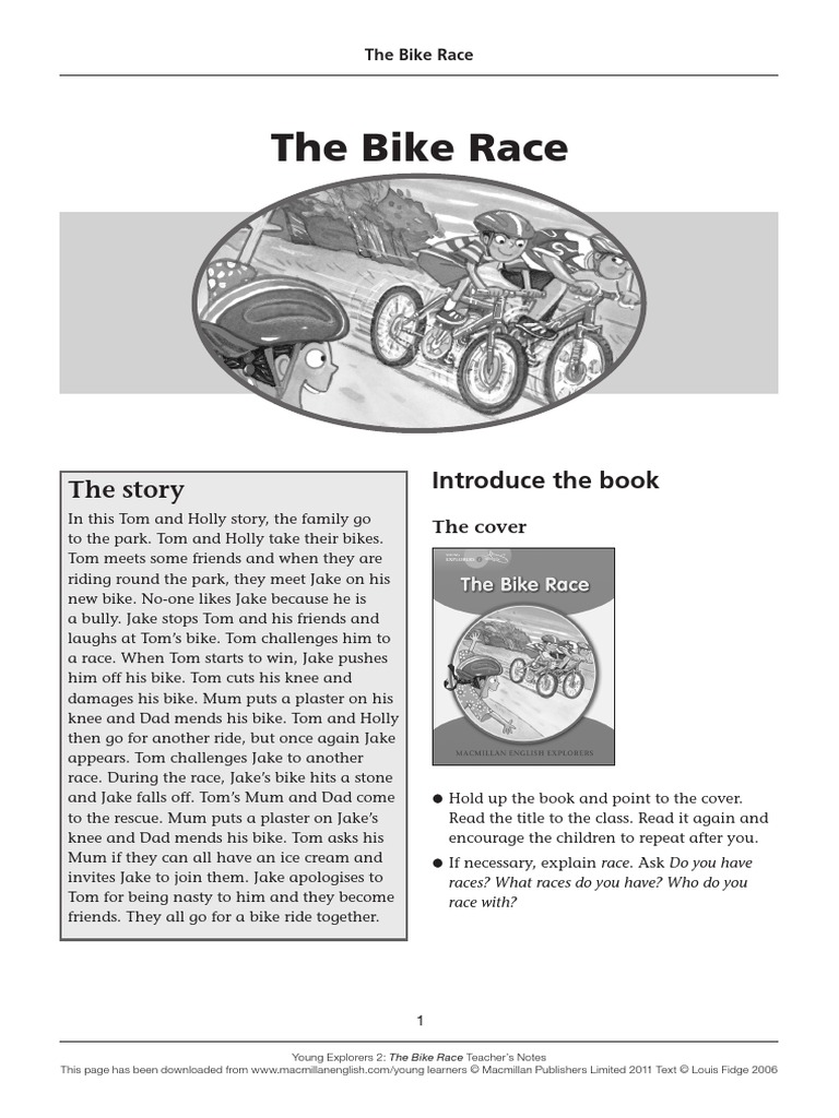 The Bike Race Teacher S Notes | PDF | Reading Comprehension | Human ...
