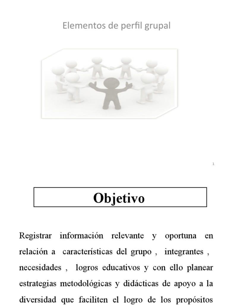 Elementos Del Perfil Grupal | PDF | Evaluación | Aprendizaje
