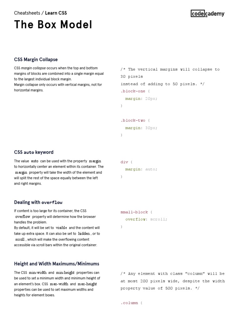 The Box Model in CSS | Download Free PDF | Software | Computer Science