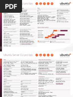Ubuntu Server CLI Cheat Sheet 2024 v6 | PDF | Sudo | Computer File