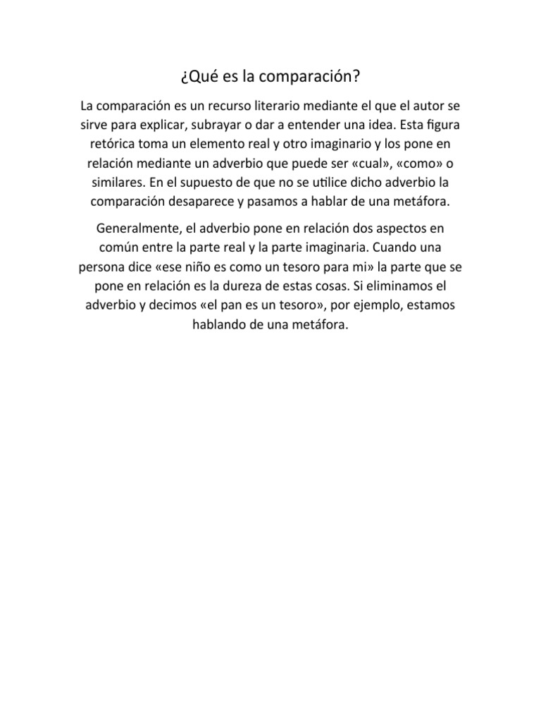 Qué Es La Comparación | PDF | Filosofía