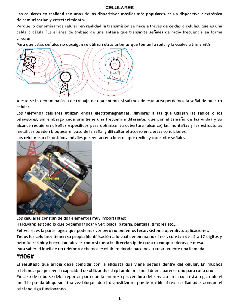1 Partes Celulares | PDF | Telefonía móvil | Smartphone