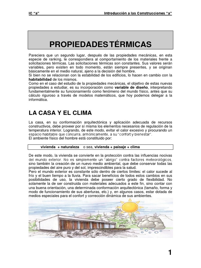Propiedades Térmicas | PDF | Calor | Conduccion termica