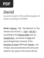 King David-Timeline | PDF | David | Saul