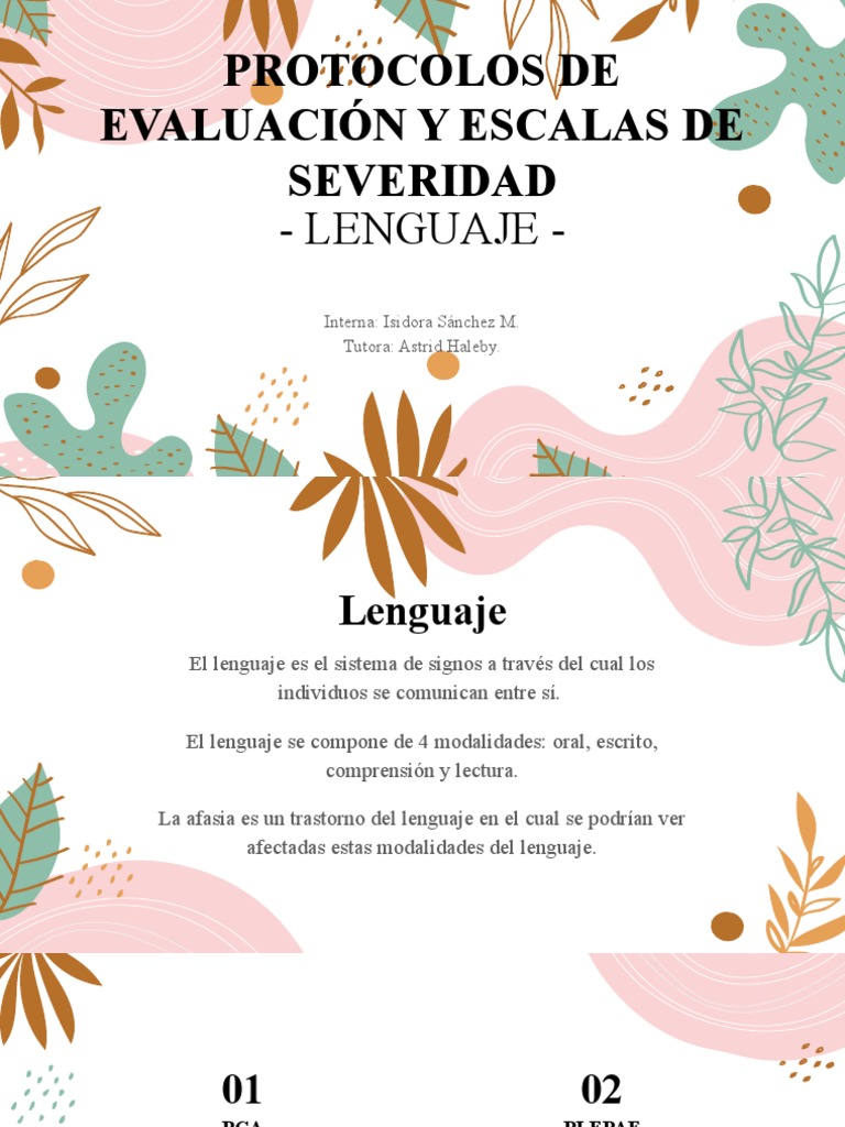 Evaluación y Escalas de Severidad en Afasia | PDF | Afasia | Neurociencia