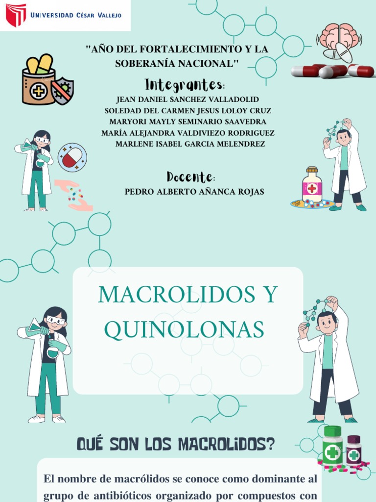 Macrólidos y Quinolonas | PDF | Drogas | Medicina