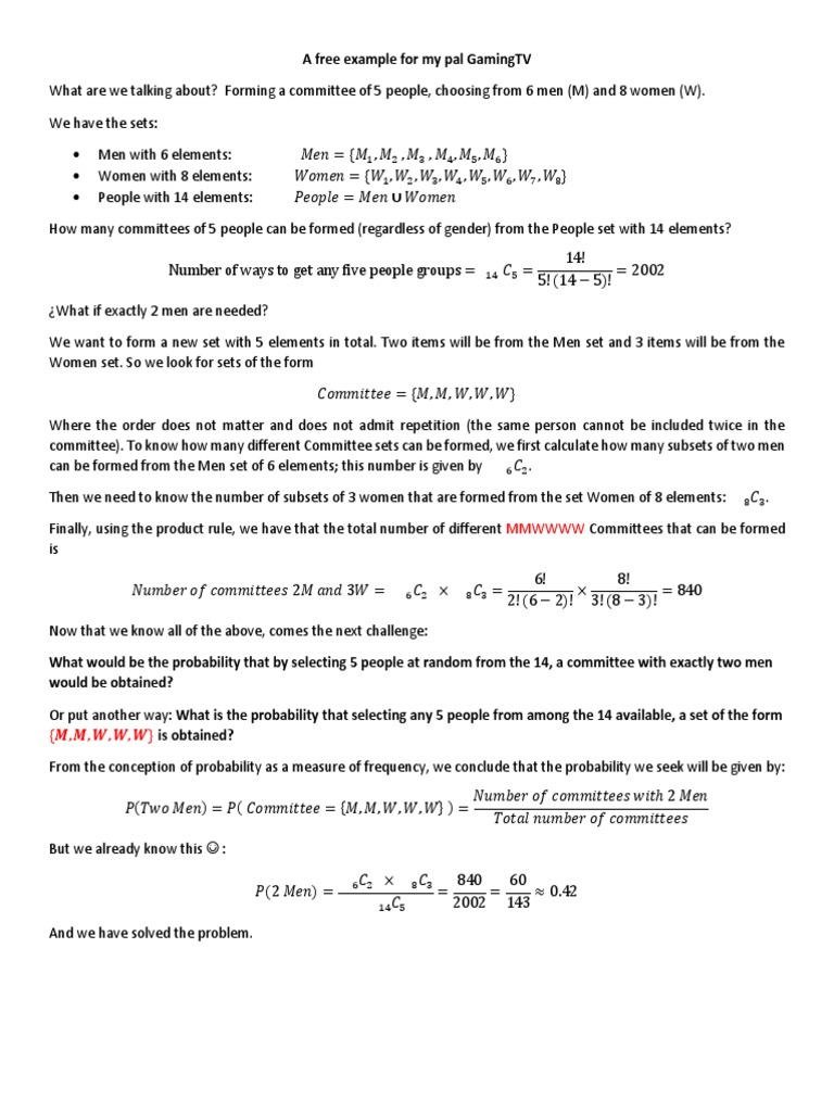 Problem Explanation Combinatorics Pdf Mathematics Applied Mathematics