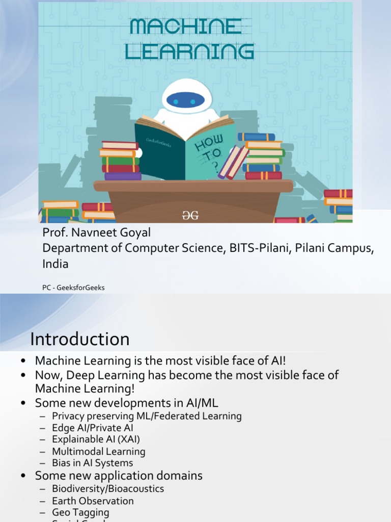 Lec 1,2 | PDF | Machine Learning | Pattern Recognition