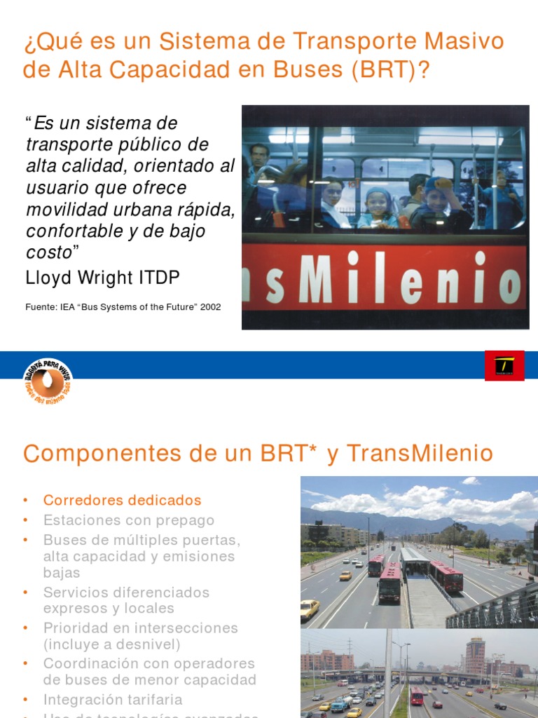 01-2 Que Es Un BRT | PDF | Transporte público | Transporte ferroviario de pasajeros
