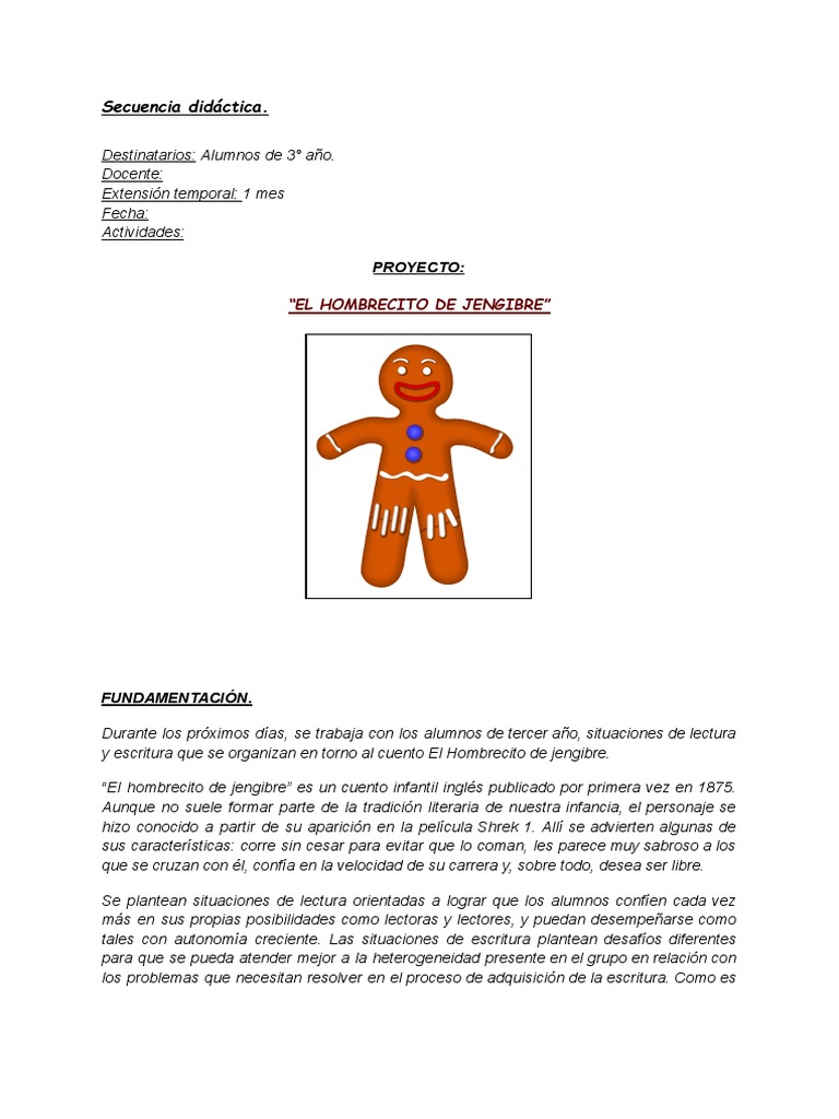 El Hombrecito de Jengibre | PDF