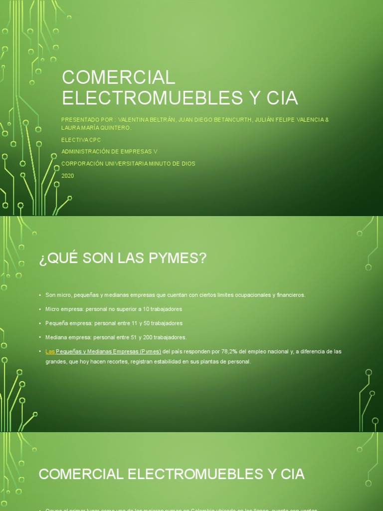 Comercial Electromuebles: Historia y Éxito | PDF | Pequeñas y medianas ...