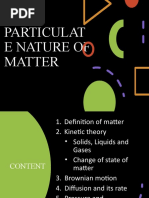 Particulate Nature of Matter | PDF | Liquids | Gases