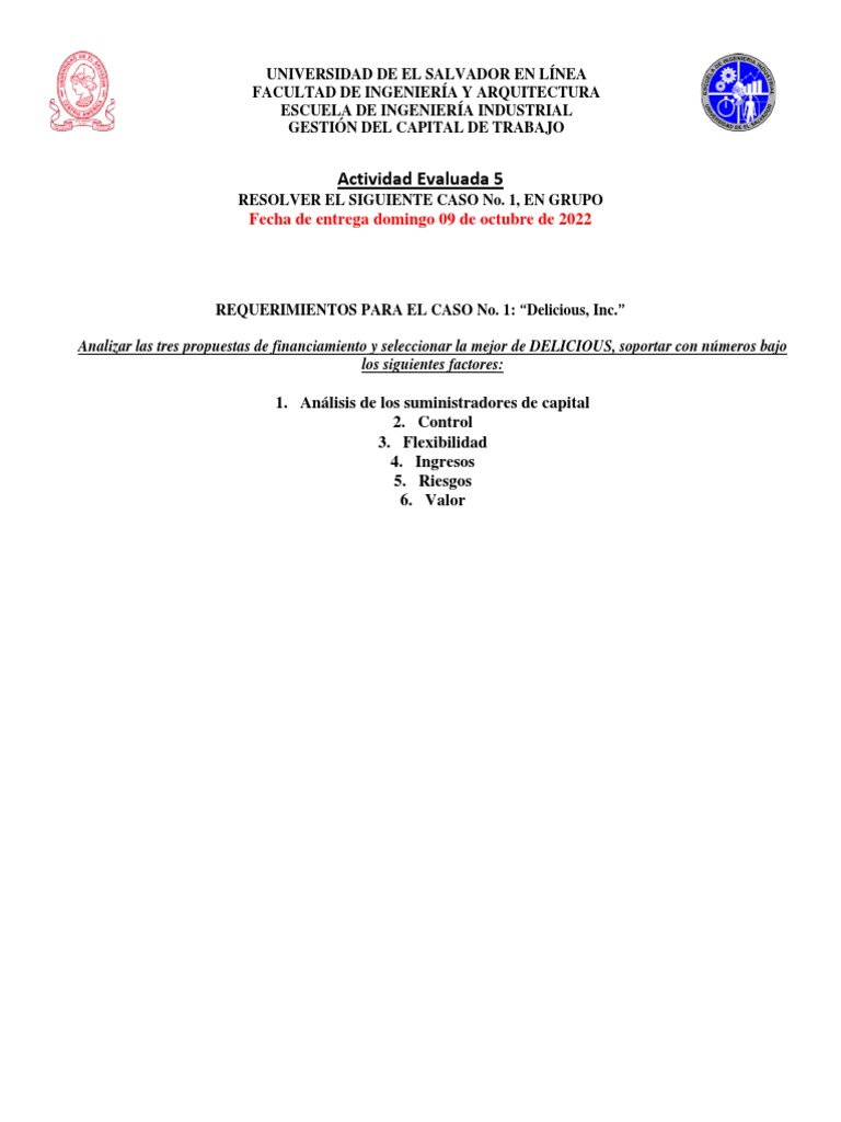 Actividad Evaluada 5GPT | PDF | Compartir (Finanzas) | Bancos