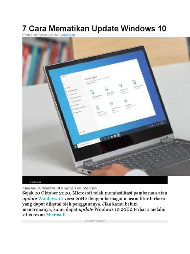 7 Cara Mematikan Update Windows 10 | PDF