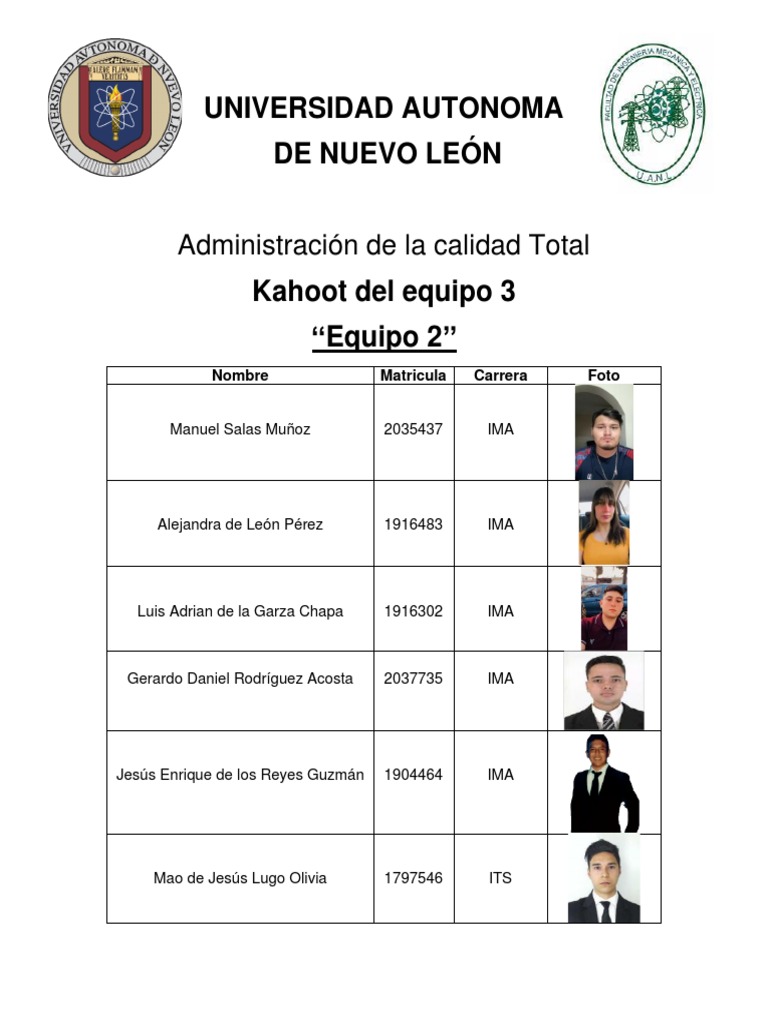 KAHOOT EQUIPO 2 (Equipo 3) | PDF