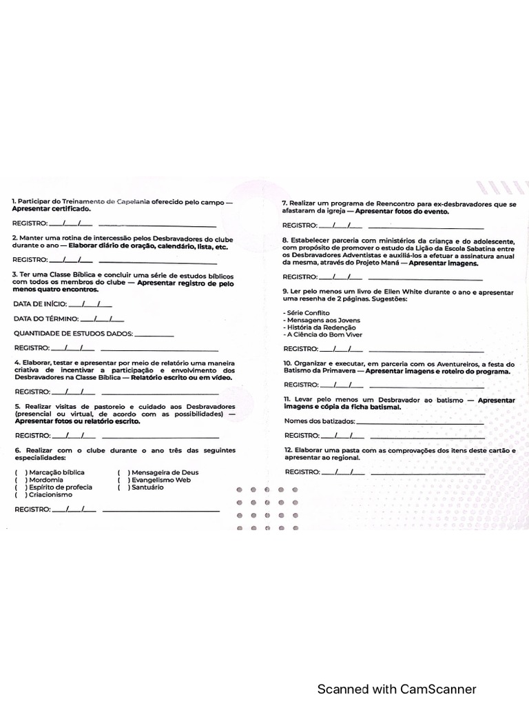 Capelão Nota 10 - DBV | PDF