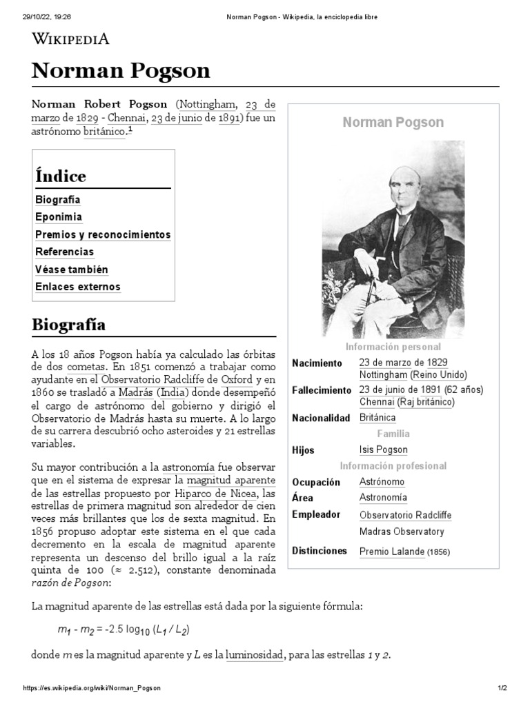 Norman Pogson | PDF | Astronomía