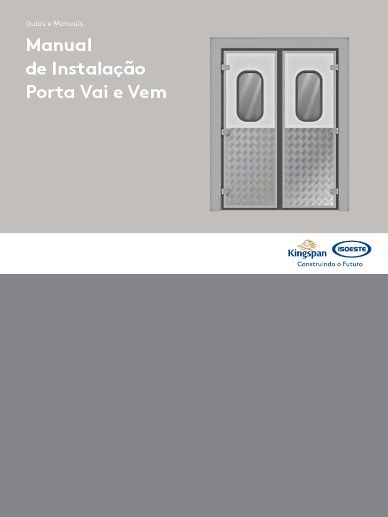 Manual de Instalacao Porta Vai e Vem | PDF | Pressão | Parafuso Manual de Instalacao Porta Vai e Vem | PDF | Pressão | Parafuso