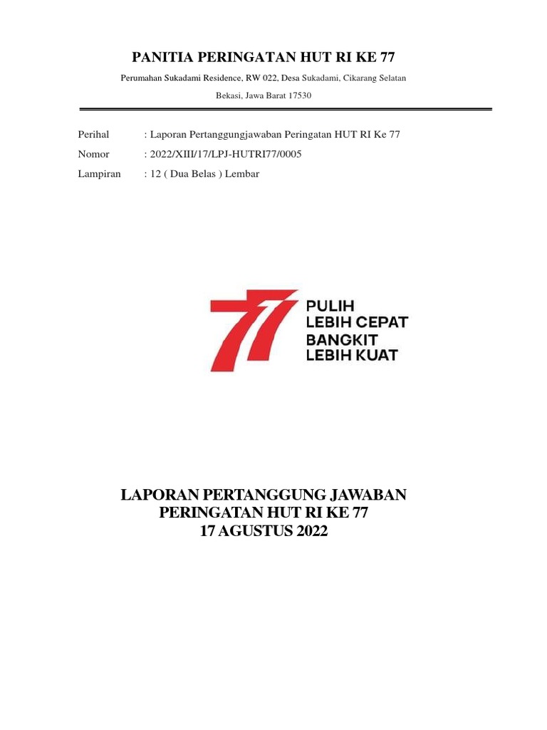 LPJ Hut Ri 77 | PDF