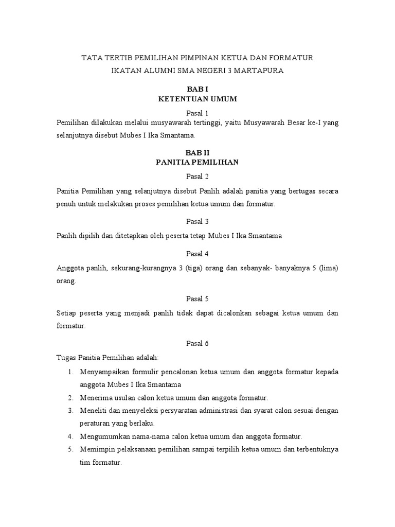 (Draft) Pleno 3 - Tatib Pemilihan | PDF