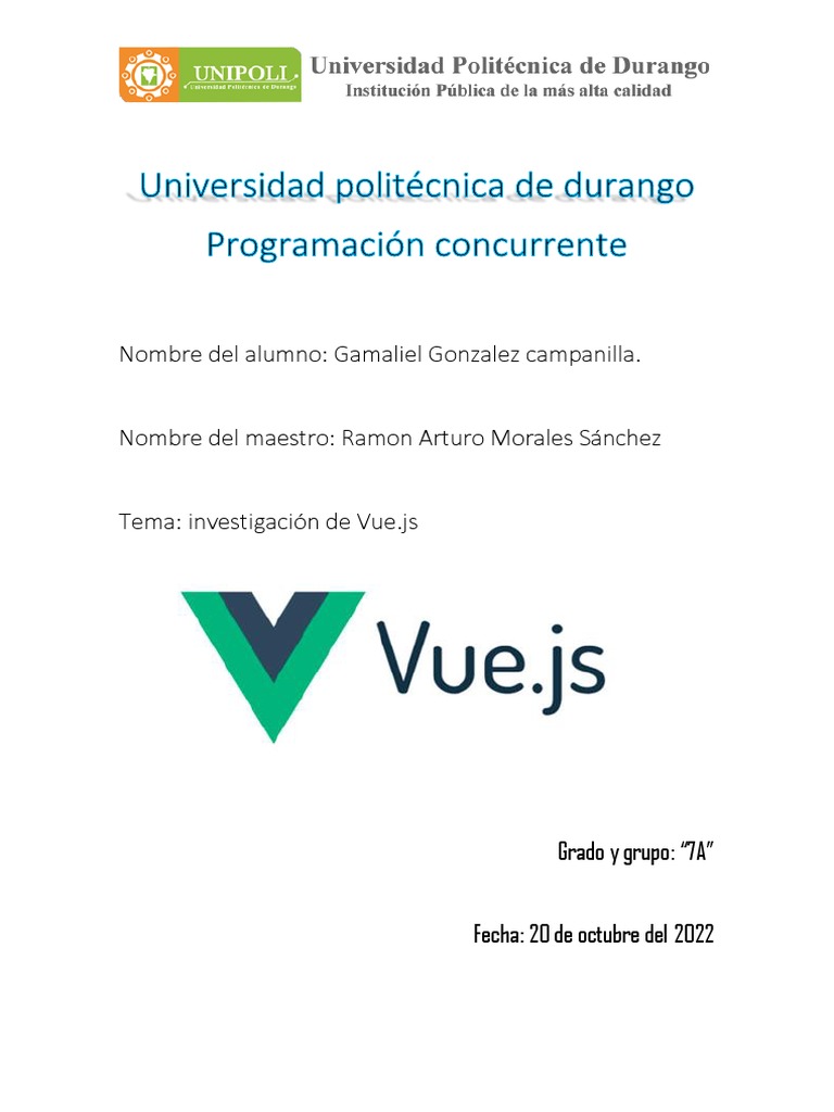Investigación Vue-7A | PDF | Script Java | Marco de software