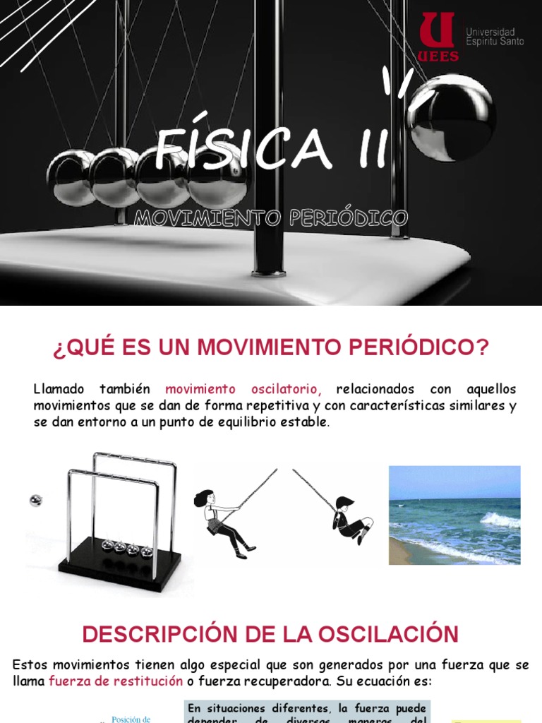 Física - Movimiento Periódico | PDF | Oscilación | Funciones ...
