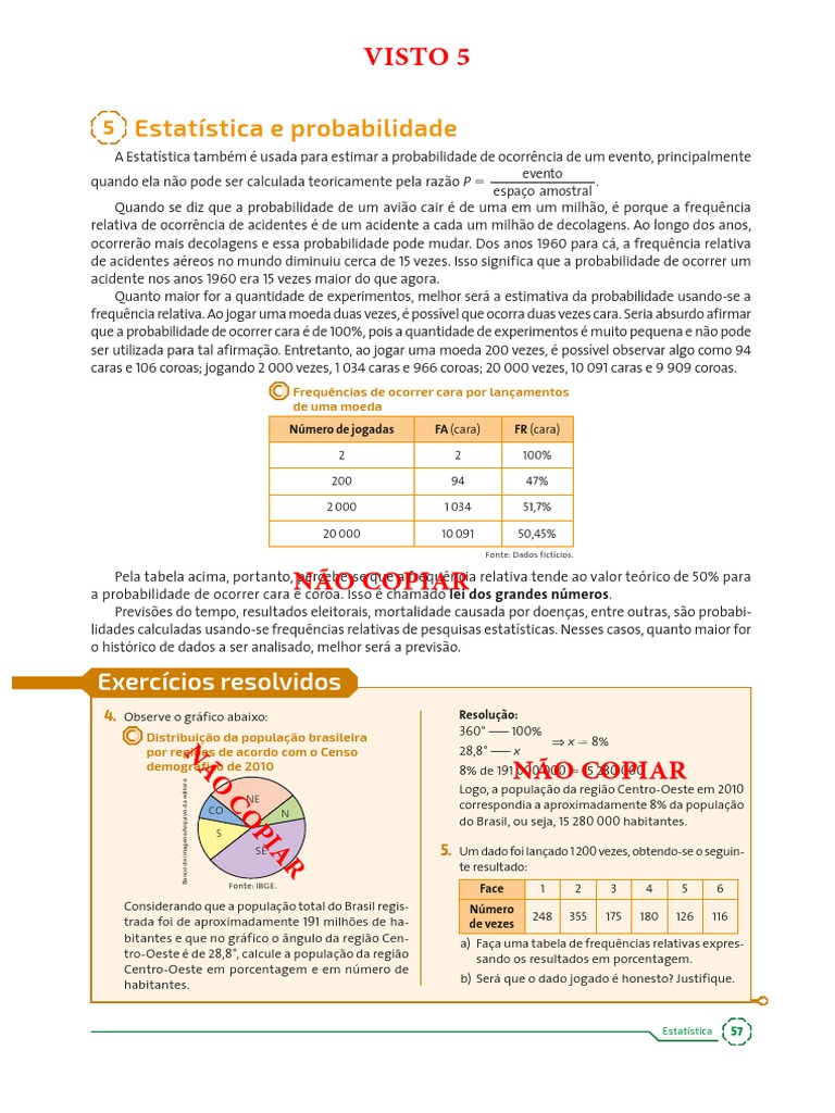 Estatistica Probabilidade | PDF | Probabilidade | Economias