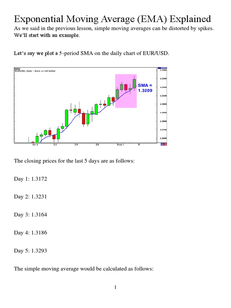 Understanding Exponential Moving Averages | PDF | Moving Average | Analysis