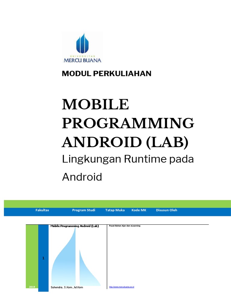 Modul Mobile Programming Android (TM4) | PDF Modul Mobile Programming Android (TM4) | PDF