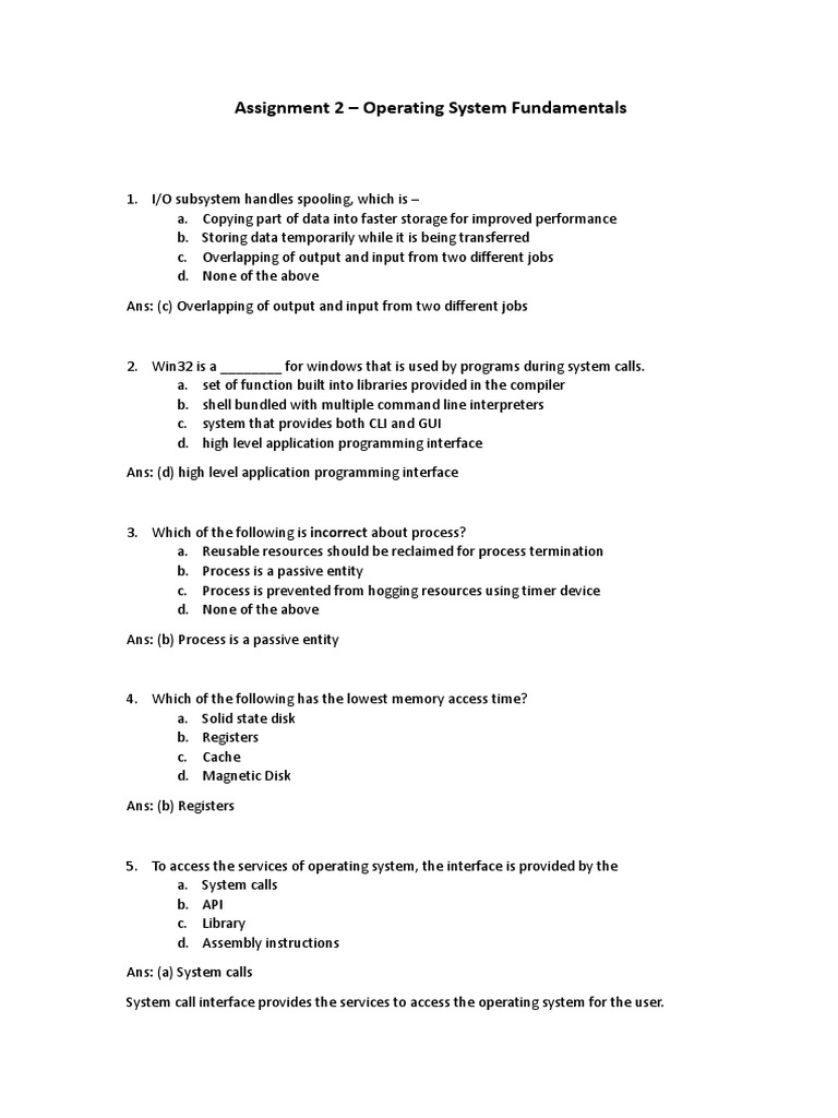 Assignment 2 - OSF | PDF | Command Line Interface | Operating System