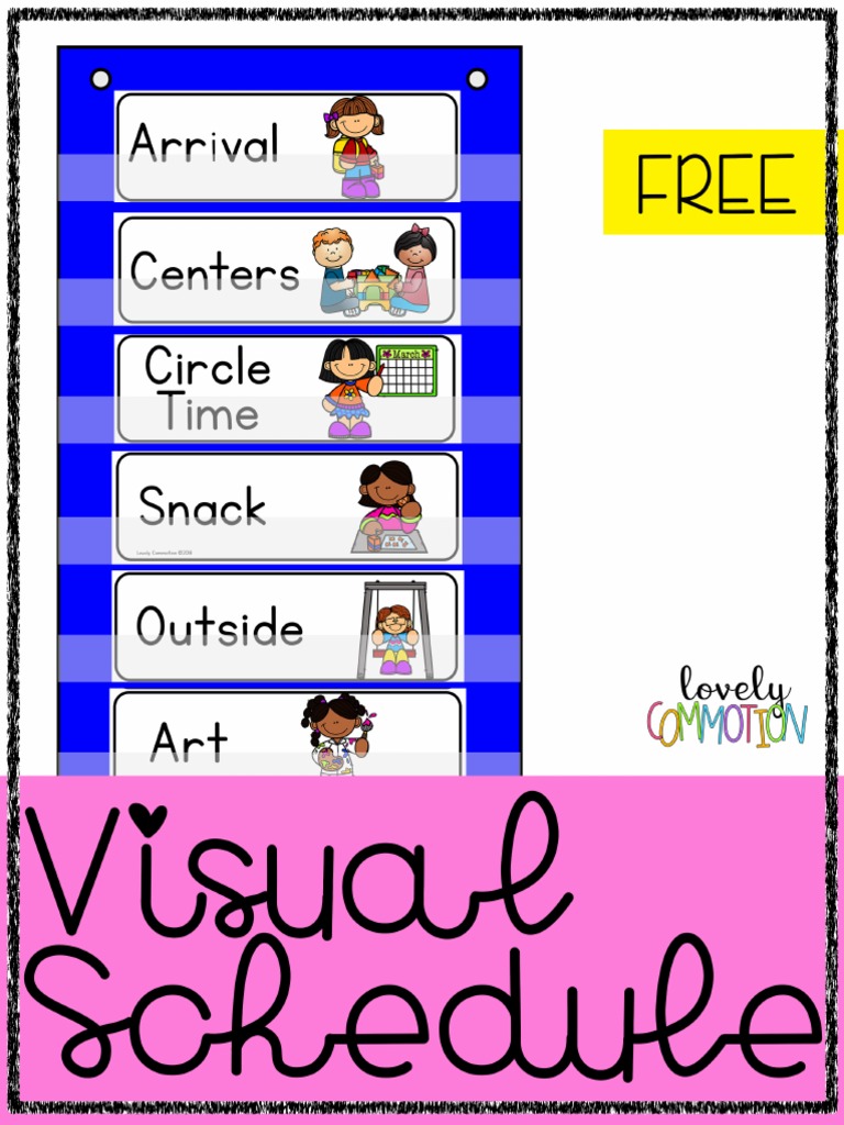 FuGoNb3Rc2IvgVqBsc9p Visual Schedule Freebie | PDF | Classroom | Preschool
