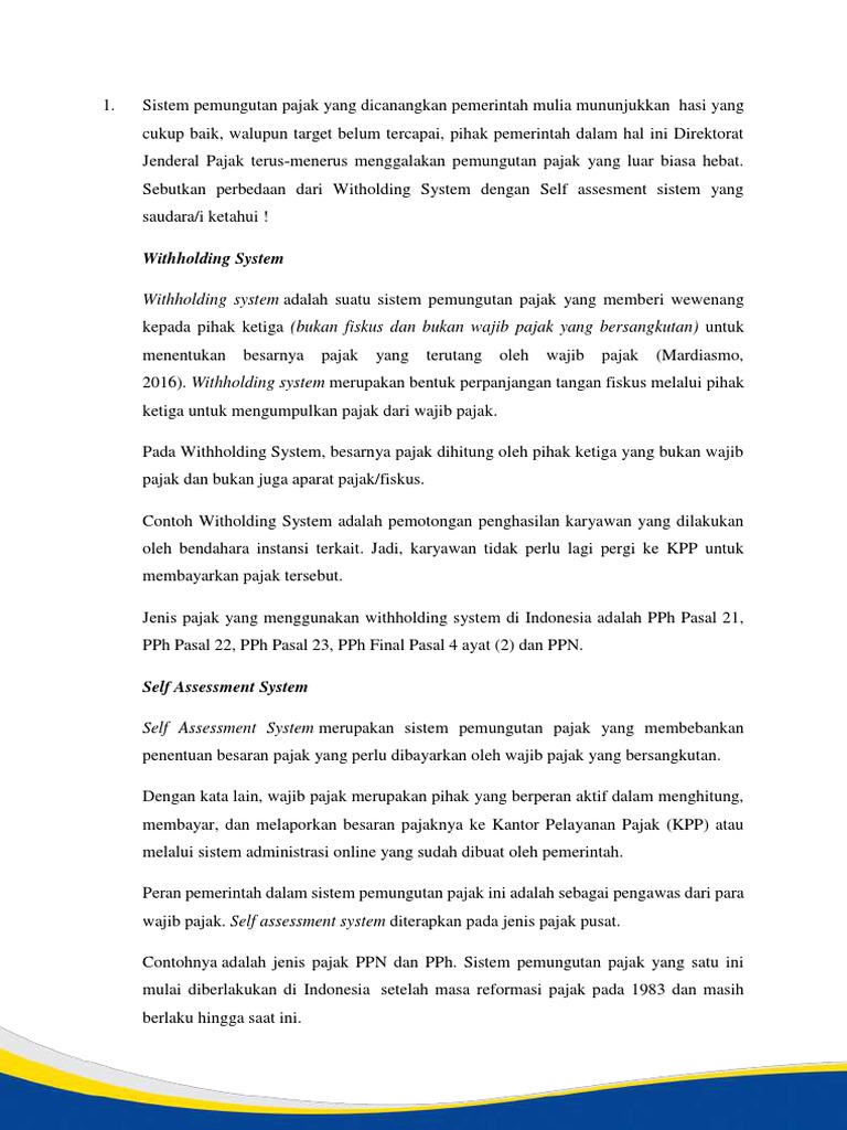 TUGAS 2 ADBI 4330 ADMINISTRASI PERPAJAKAN Oke | PDF | Bisnis | Hukum