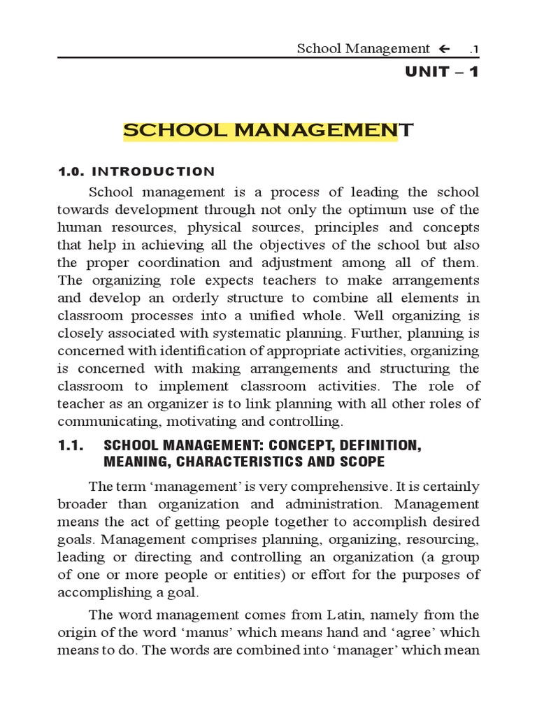 School Management | PDF | Audit | Teachers