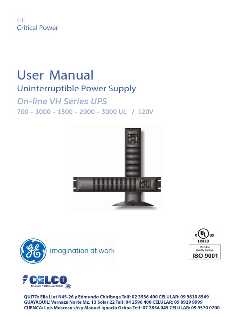 VH Series UPS User Manual | PDF | Electronic Engineering | Physical ...