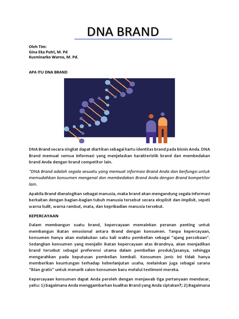 Apa Itu Dna Brand | PDF