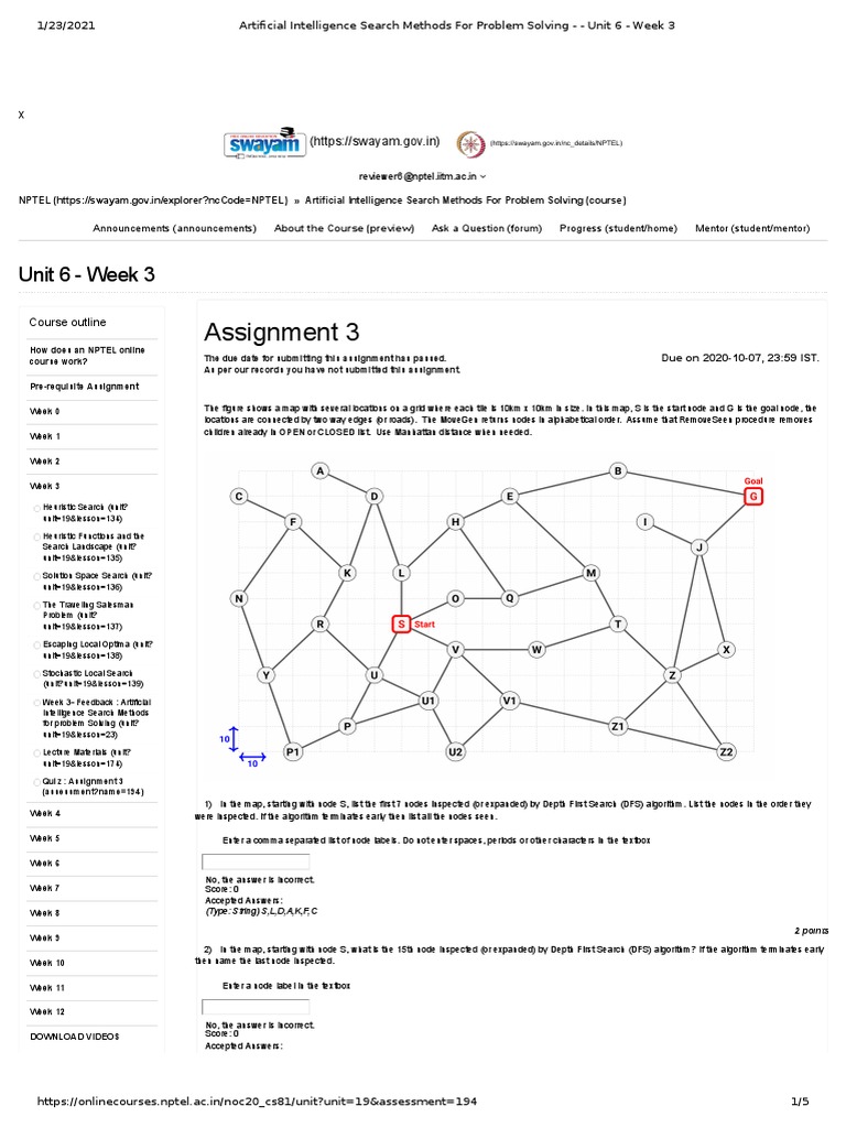 Noc20 Cs81 Assignment 01 Week 03 | PDF | Mathematics | Mathematical Optimization