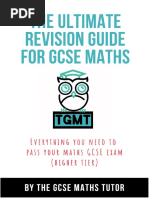 02 - GCSE Maths Topic Checklist - Higher (Getting Ready For Paper 3 ...
