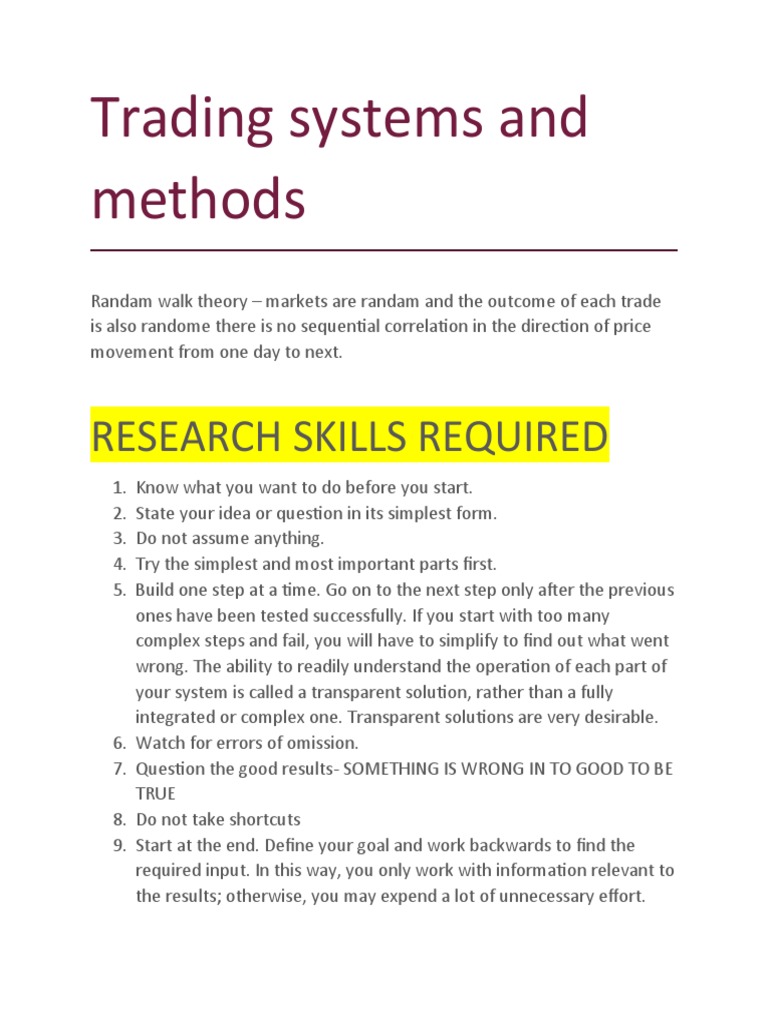 Trading Systems and Methods | PDF | Mean | Average