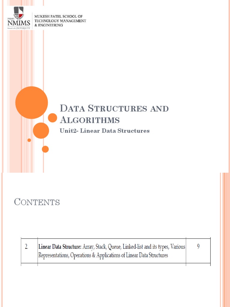 DSA - Unit 2 | PDF | Array Data Structure | Queue (Abstract Data Type)
