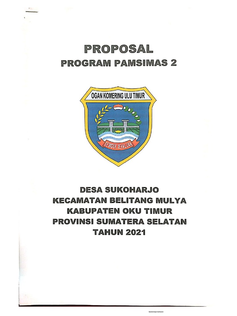 Proposal Pamsimas | PDF
