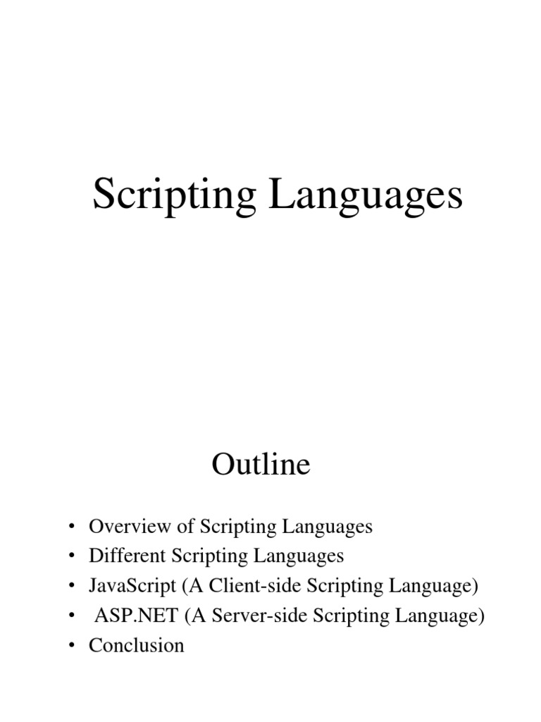 Scripting Languages Pdf Dynamic Web Page Active Server Pages 7002