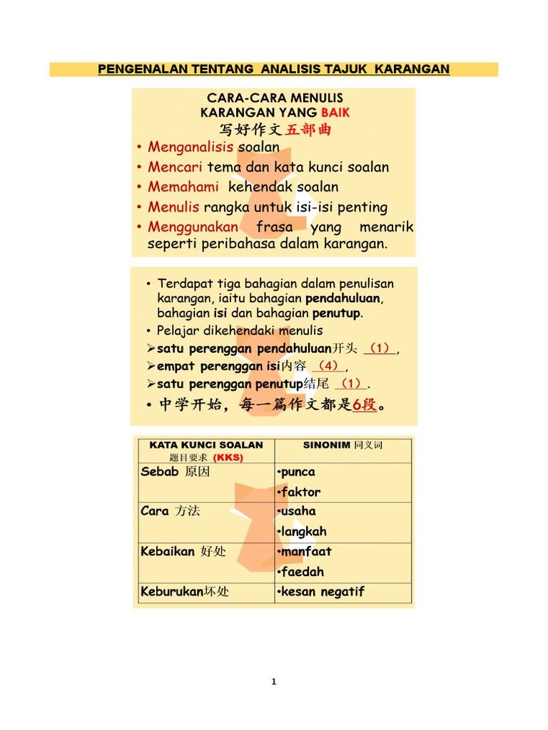 Latihan Analisis Tajuk | PDF