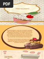 Prepare Desserts and Sweet Sauces | PDF | Desserts | Custard