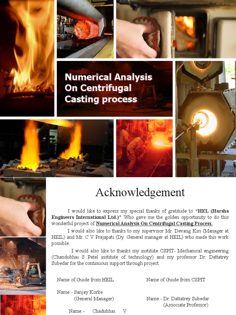 Numerical Analysis On Centrifugal Casting Process | PDF | Casting ... Numerical Analysis On Centrifugal Casting Process | PDF | Casting ...