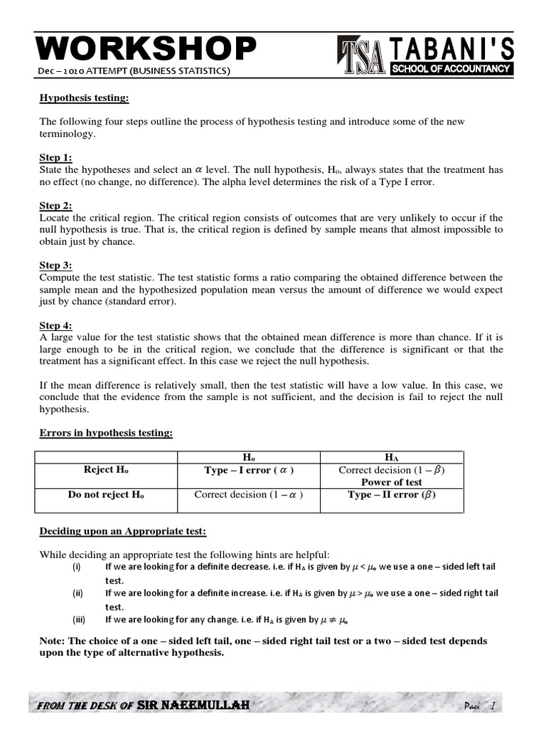 Hypothesis Testing Z 2 Download Free Pdf Statistical Hypothesis
