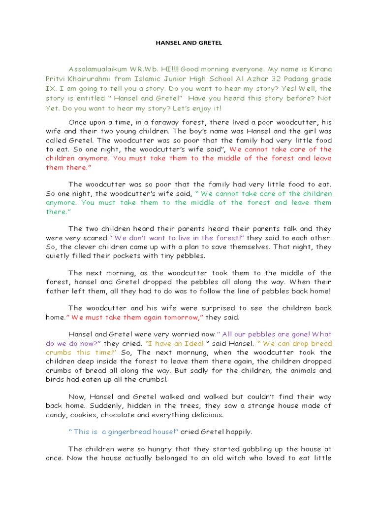 Hansel and Gretel 2 | PDF | Hansel And Gretel | Hansel And Gretel (Opera)